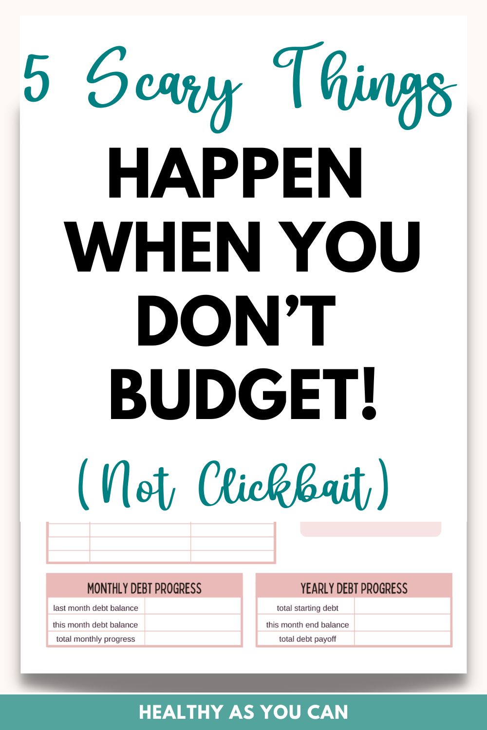 5 Sad Reasons Why You Need A Budget Even If They Overwhelm You ...