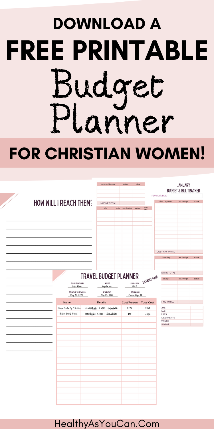 Free Christian Budget Planner Printable To Help Your Family Save ...